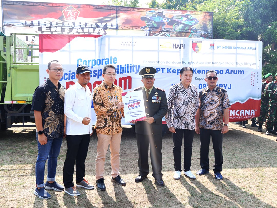 Gelar CSR, PT Kepuh Kencana Arum Dukung TNI untuk Renovasi Korem 082 ...
